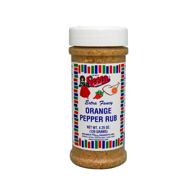 Bolner's Fiesta Brand Extra Fancy Orange Pepper Rub, 4.25 oz - Walmart ...