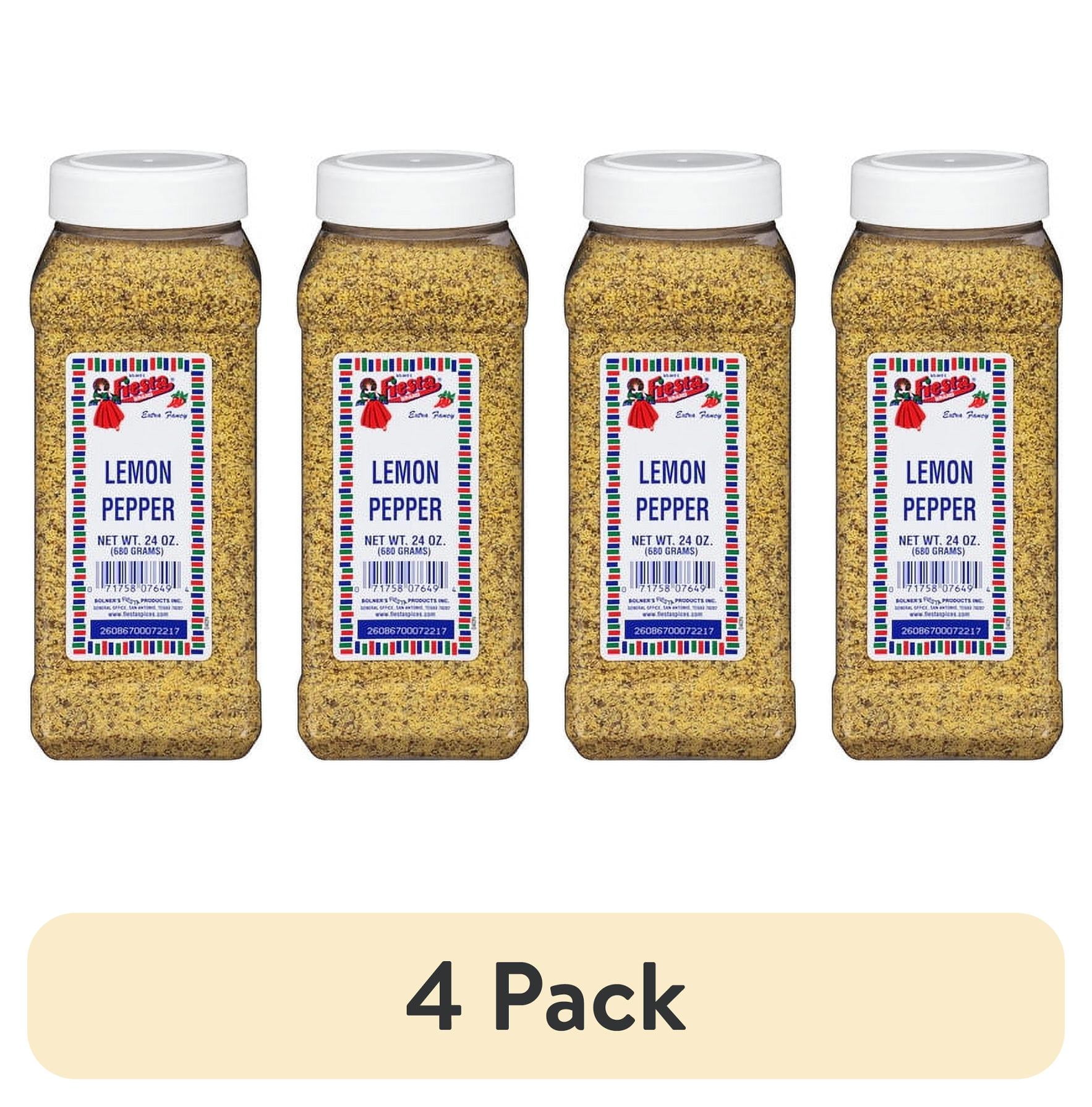 (4 pack) Bolner's Fiesta Brand Lemon Pepper, 24 oz - Walmart.com