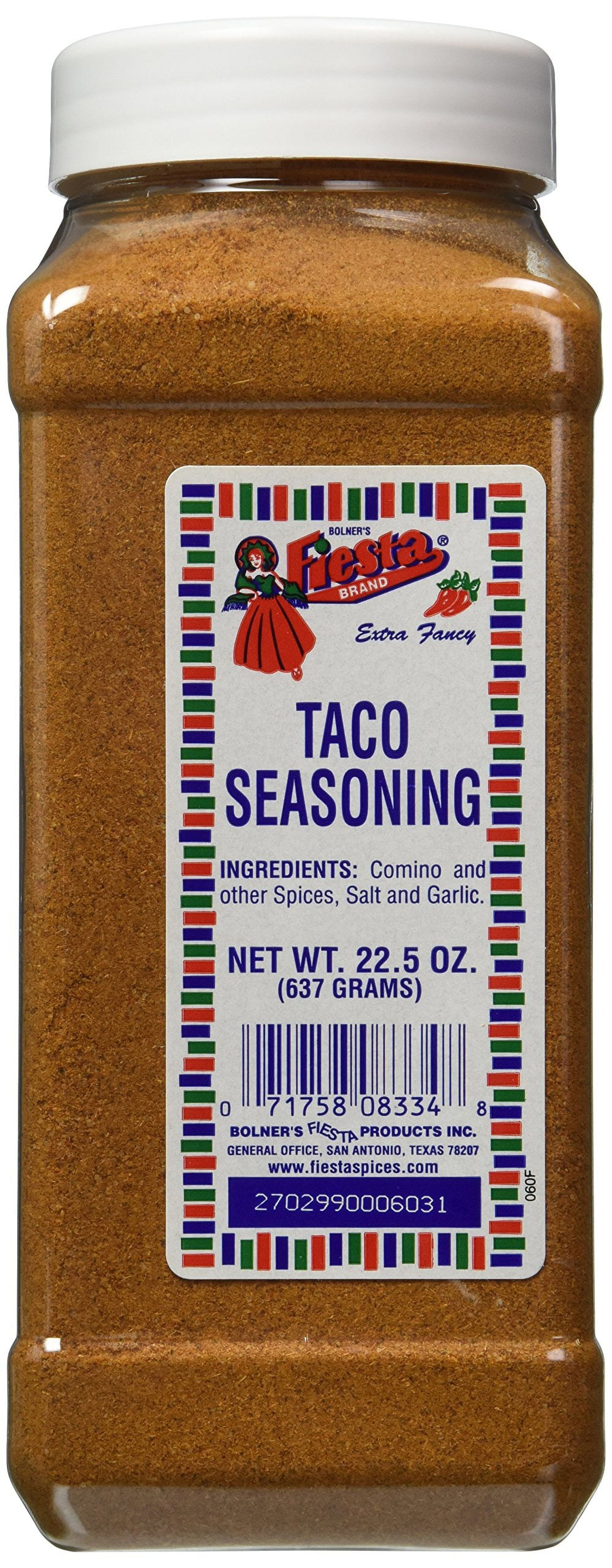 Bolner's Fiesta Extra Fancy BCF26 Taco Seasoning, 22.5 Oz. - Walmart.com