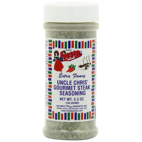 Bolner's Fiesta Extra Fancy BCF26 Uncle Chris Steak Seasoning, 5.5 ...