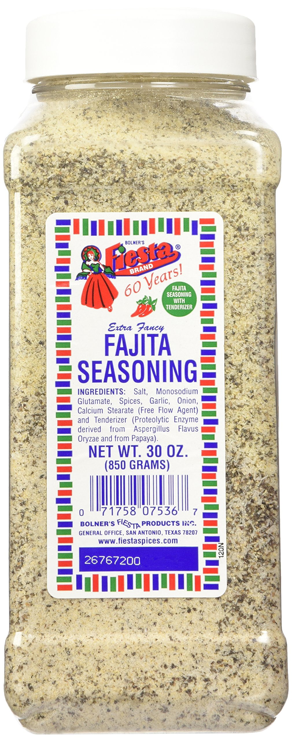 Bolner's Fiesta Extra Fancy DMF15 Fajita Seasoning, 30 Oz. - Walmart.com