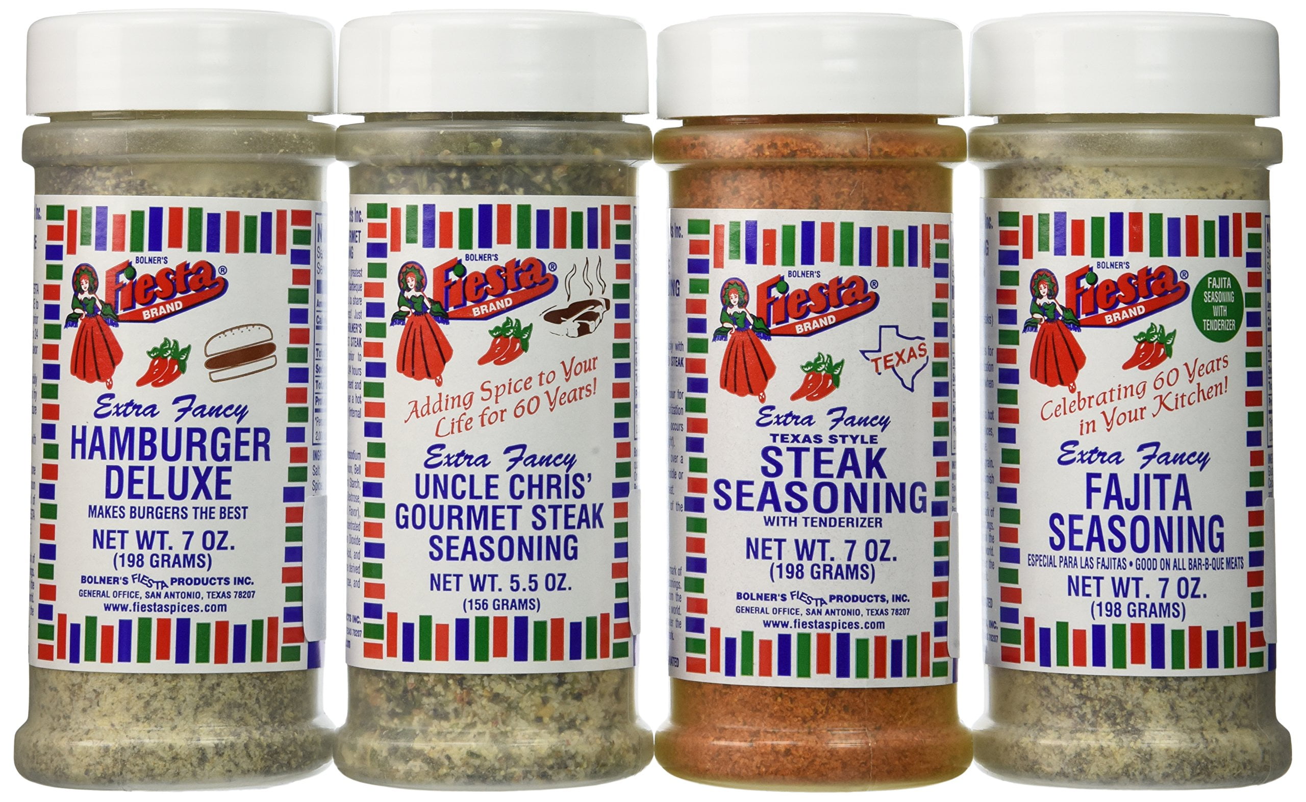 Bolner's Fiesta Extra Fancy YYF14 Texas Barbeque Seasoning 4 Flavor ...