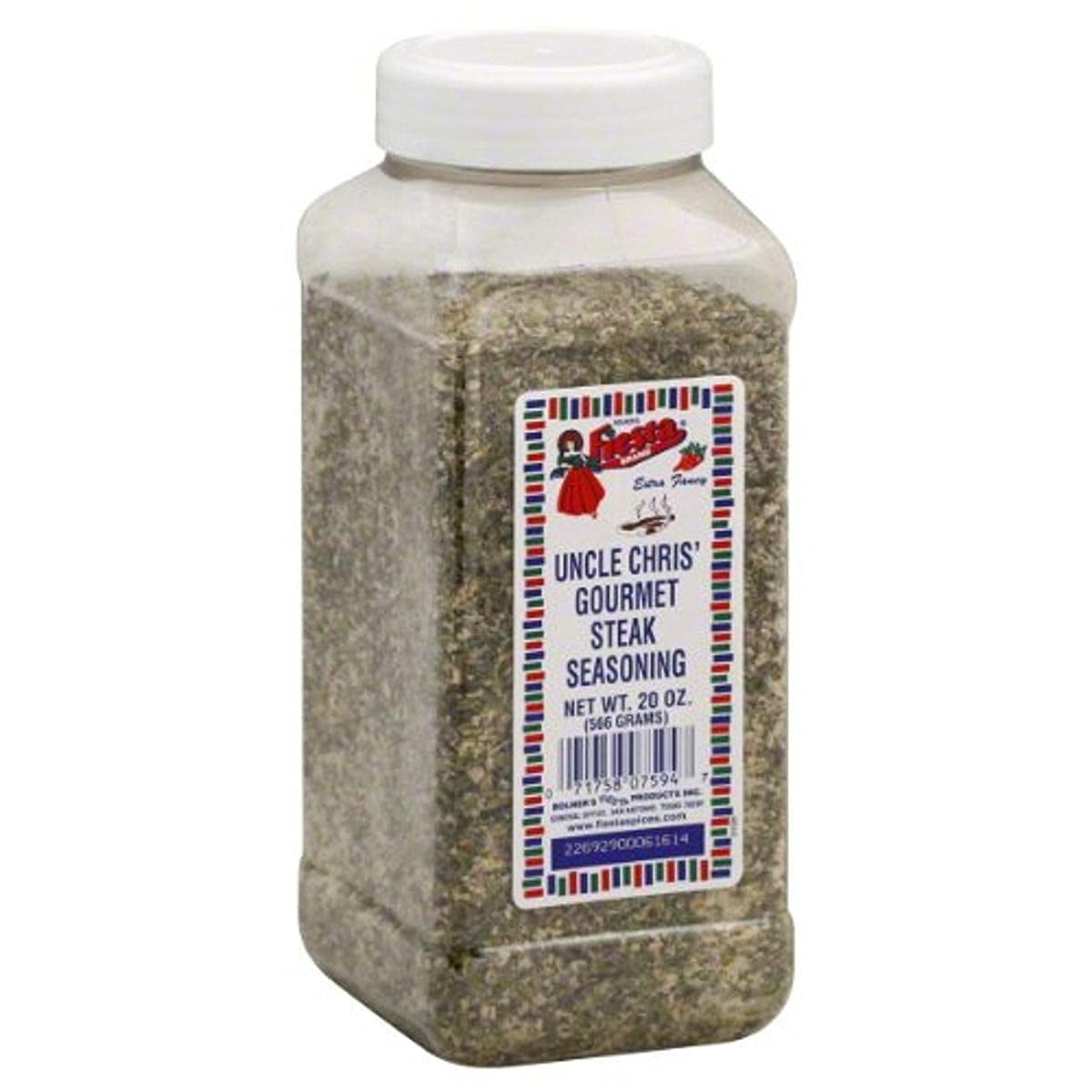 Bolner's Fiesta Uncle Chris Gourmet Steak Seasoning, 20-Ounce C52 ...