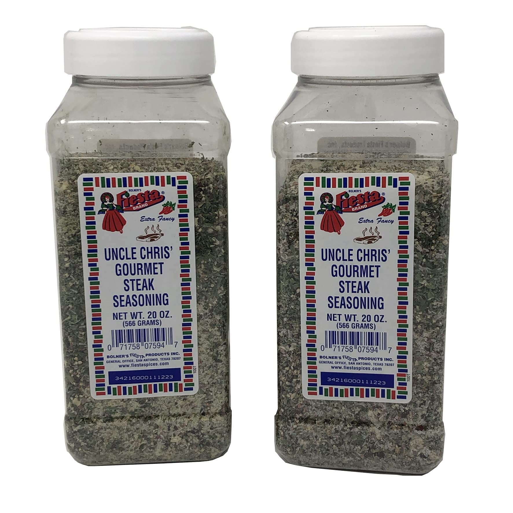 Bolner's Fiesta Uncle Chris TGF4 Gourmet Steak Seasoning, 20-Ounce, Set ...