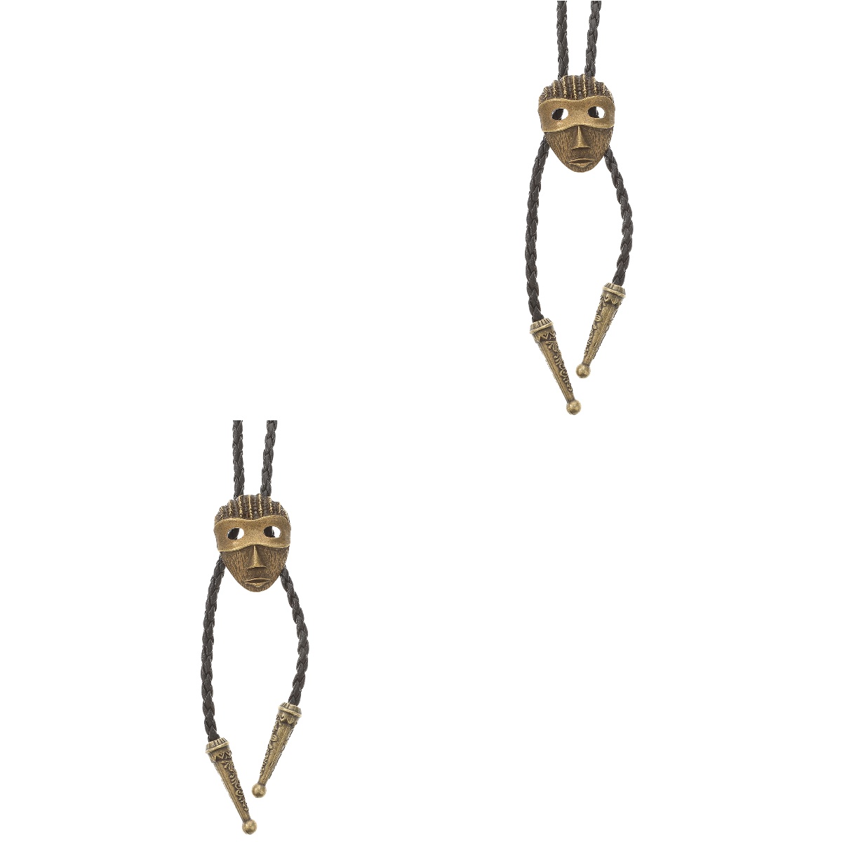 Bolo Tie 2 Pieces Necklace Chain for Men Necklaces Cowgirl Accessories ...