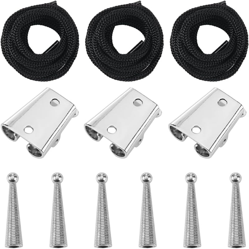 Bolo Tie Accessory Kit Round Slide Textured Tip Black Tip Wire Alloy ...