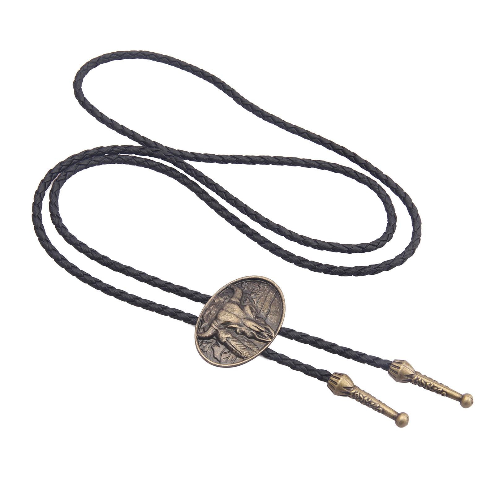 Segolike Bolo Tie Oval Pendant Necklaces, Western Cowboy Costume ...