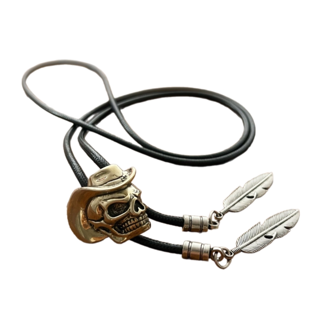 Bolo Tie for Male Skull Head Cowboy Bolo Ties Necklace Costume Neckwear ...