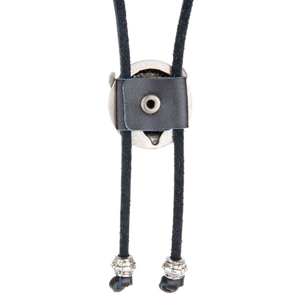 Bolo Tie for Men Bull Head Animal Bolo Ties Handmade Leather Rope Long ...