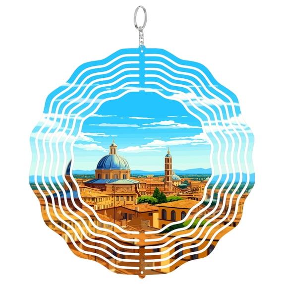 Bologna Italy 3D Wind Spinner Stainless Steel Kinetic Yard Art Garden ...