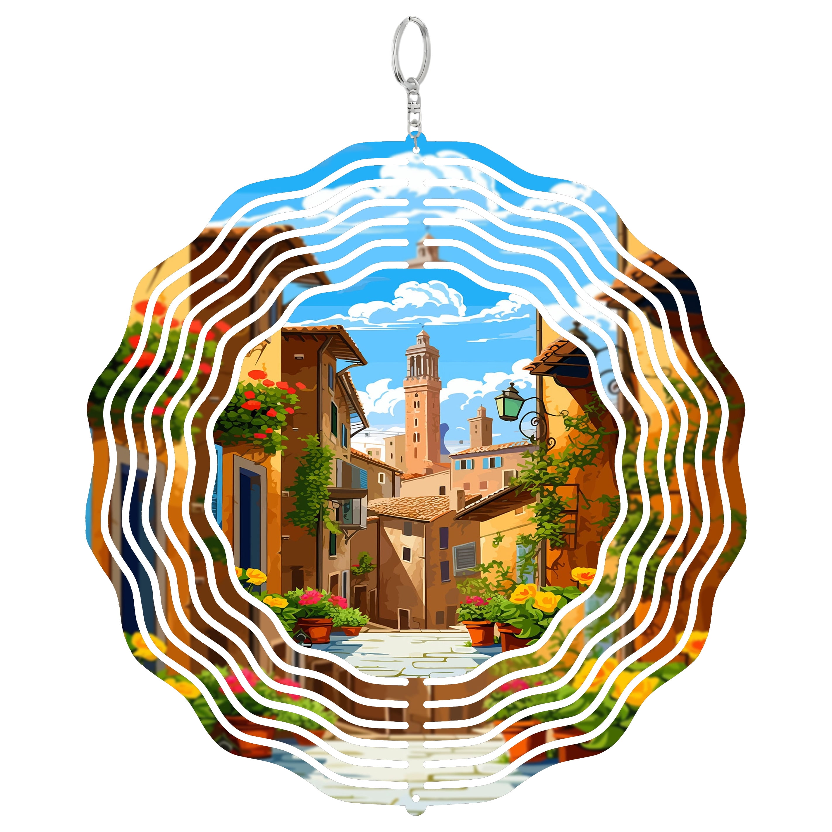 Bologna Italy Towers 3D Wind Spinner Kinetic Garden Yard - Walmart.com