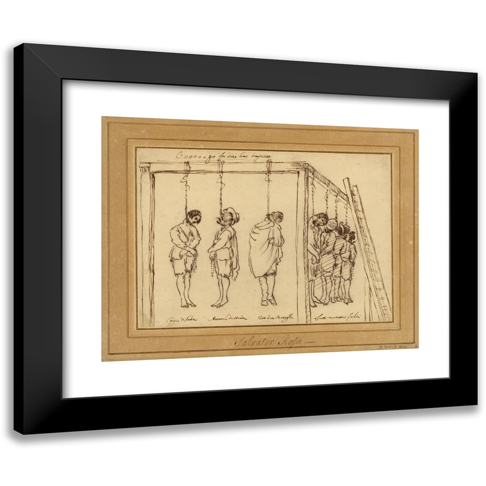 Bolognese School 24x19 Black Modern Framed Museum Art Print Titled ...