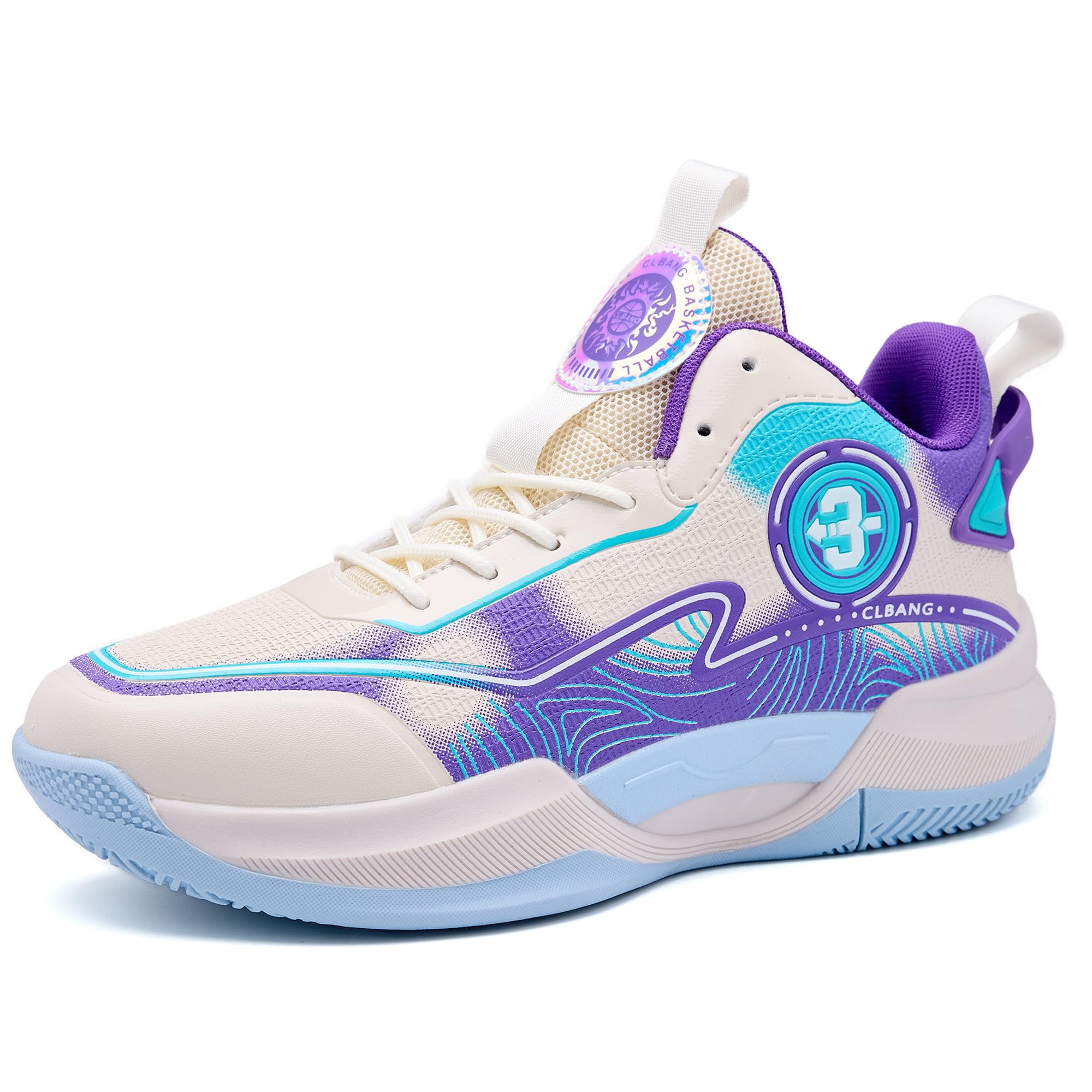 Bolognifi Men's Basketball Shoes Athletic Breathable Mesh Non Slip ...