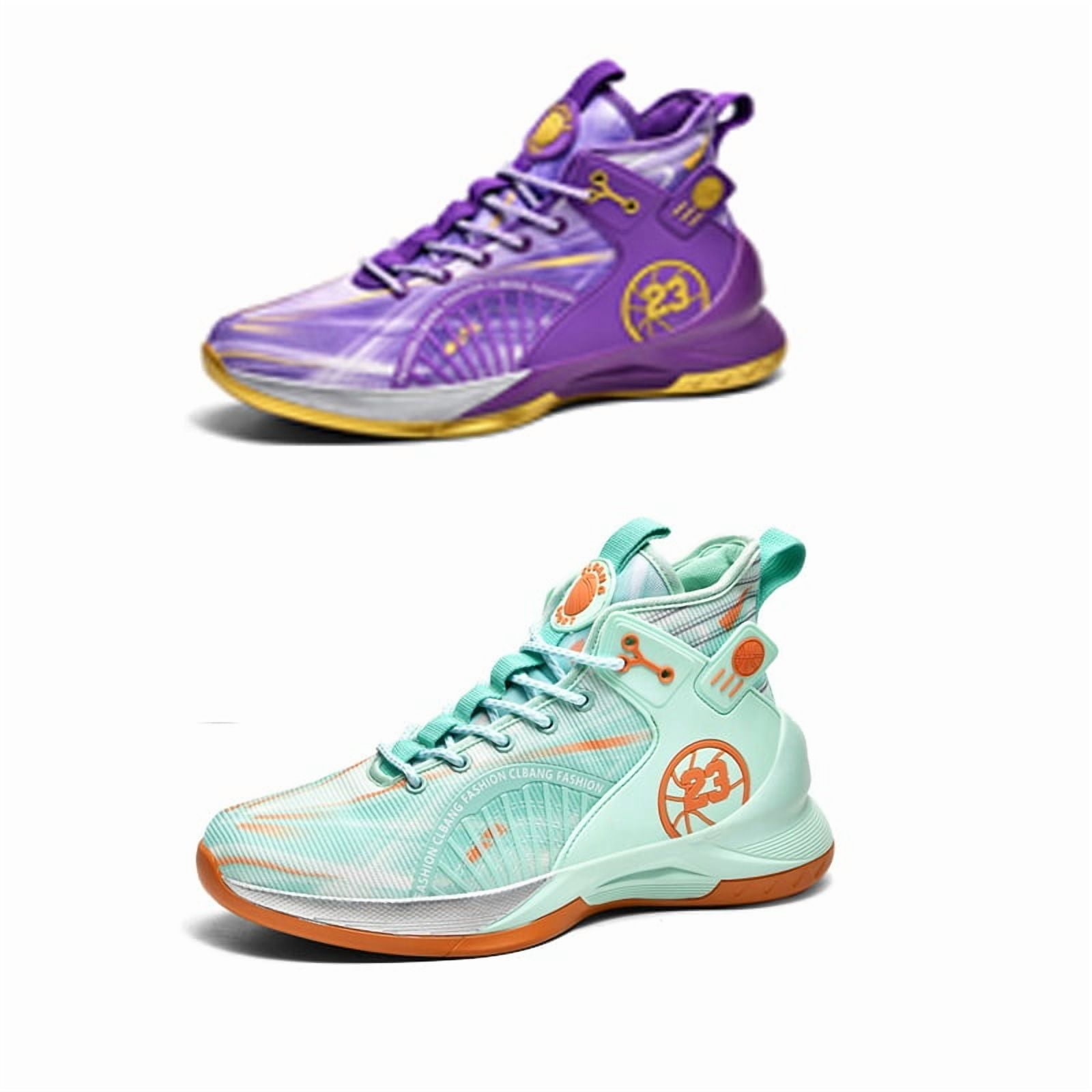 Bolognifi Men's High Top Basketball Shoes, Breathable Mesh Fabric, Anti ...