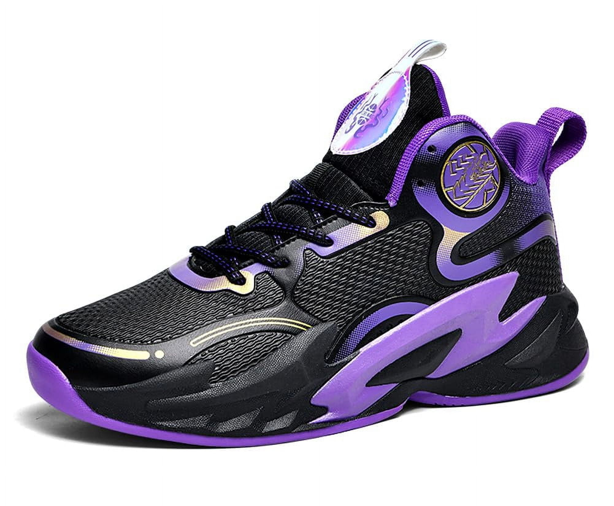 Bolognifi Men's High Top Basketball Shoes With Breathable Mesh ...