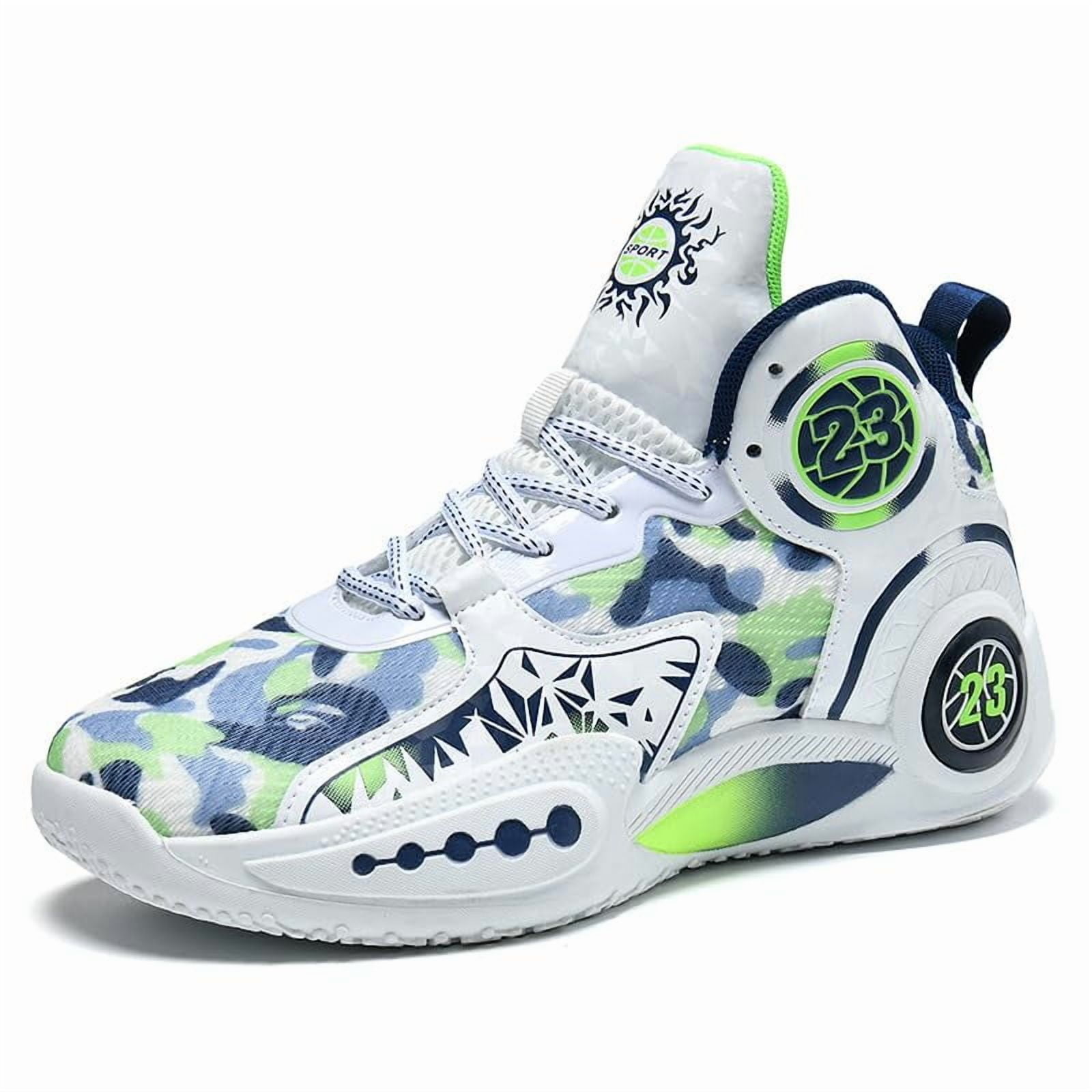 Bolognifi Men's High Top Basketball Shoes With Anti Slip and Breathable ...