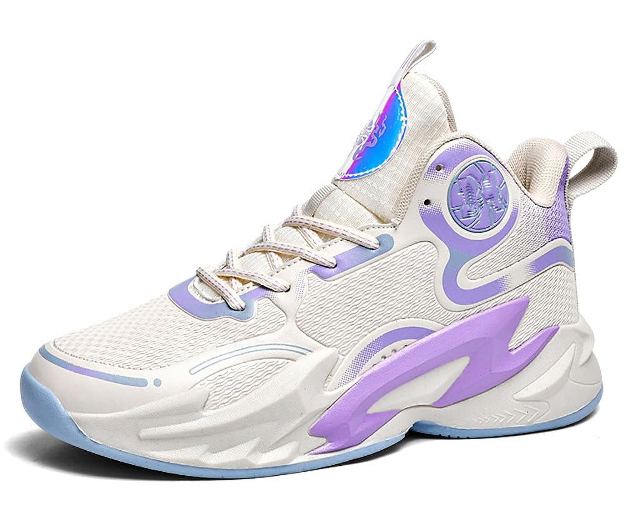 Bolognifi Men's High Top Basketball Shoes With Breathable Mesh ...