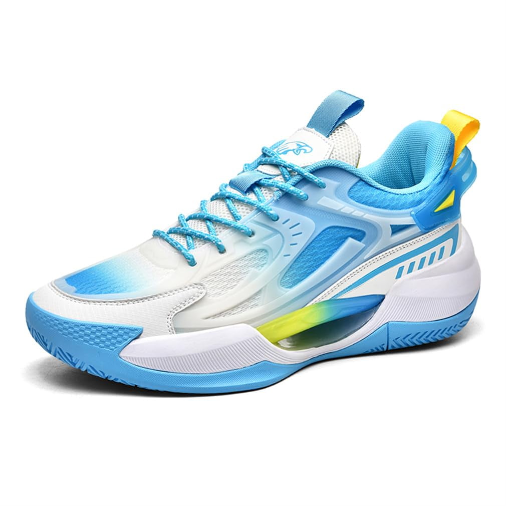 Bolognifi Men's Lightweight Breathable Basketball Shoes with Stylish ...