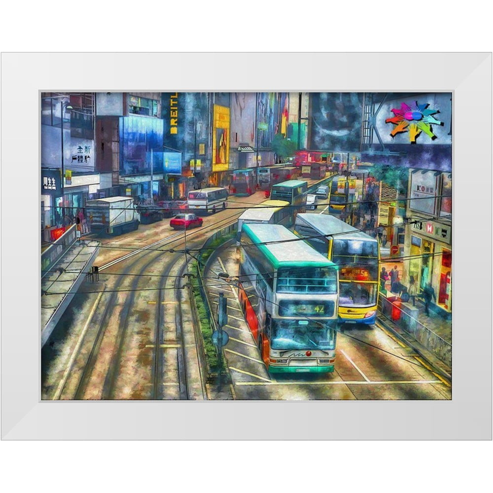 Bolokofsky, Ronald 14x12 White Modern Wood Framed Museum Art Print ...