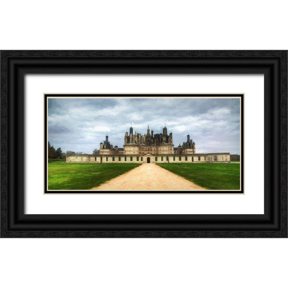 Bolokofsky, Ronald 18x11 Black Ornate Wood Framed with Double Matting ...