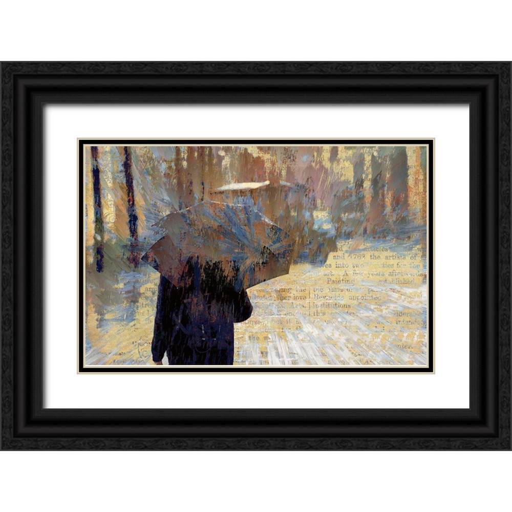 Bolokofsky, Ronald 18x13 Black Ornate Wood Framed with Double Matting ...