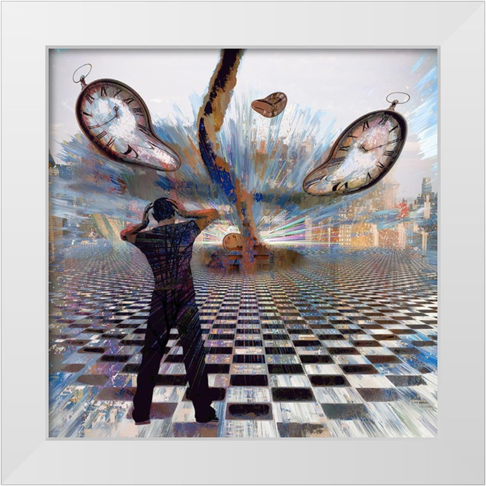 Bolokofsky, Ronald 20x20 White Modern Wood Framed Museum Art Print ...