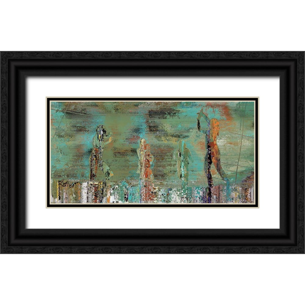 Bolokofsky, Ronald 24x14 Black Ornate Wood Framed with Double Matting ...