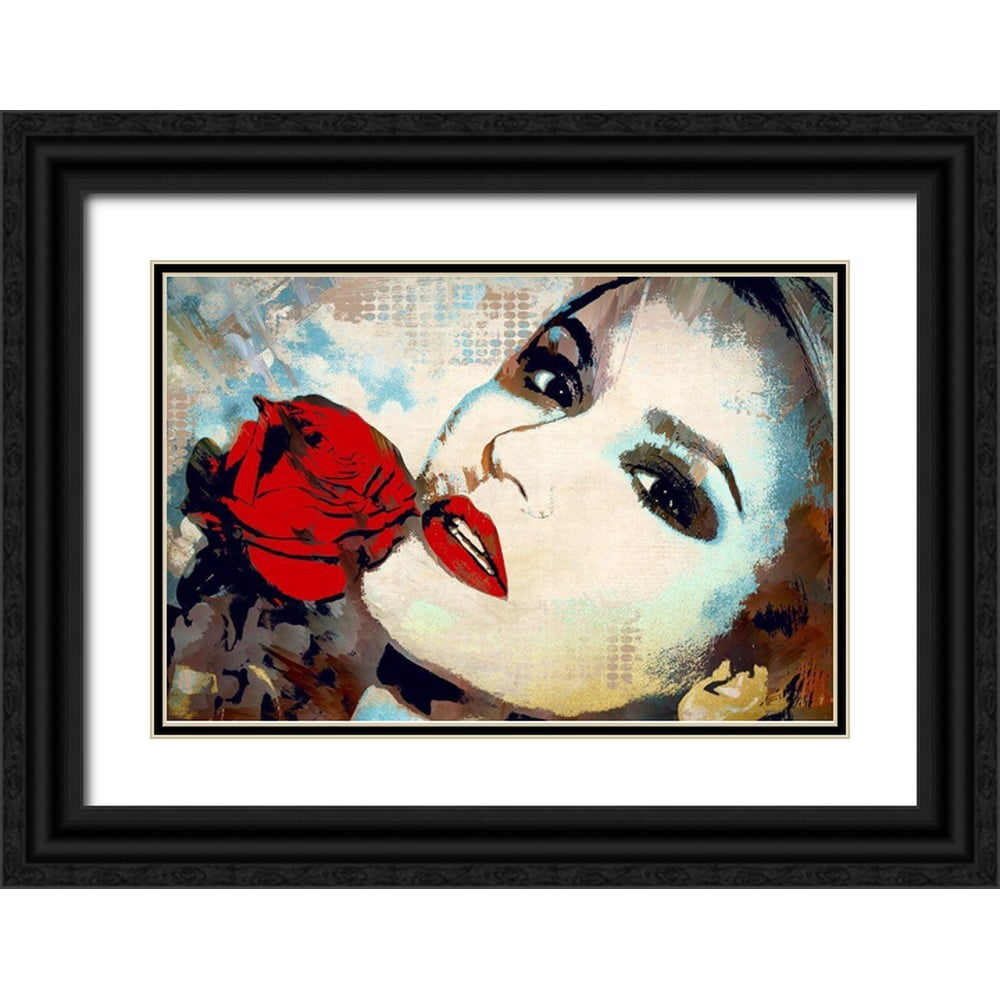 Bolokofsky, Ronald 24x17 Black Ornate Wood Framed with Double Matting ...