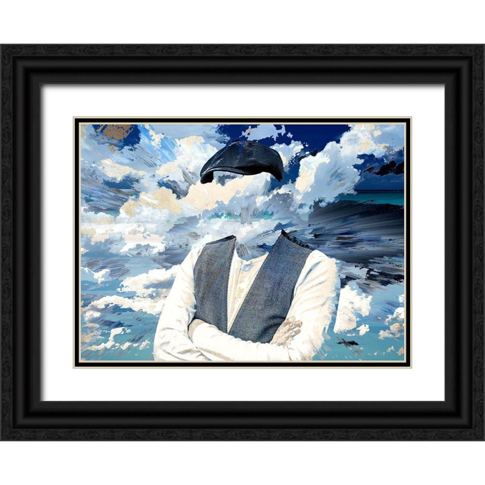 Bolokofsky, Ronald 24x19 Black Ornate Wood Framed with Double Matting ...