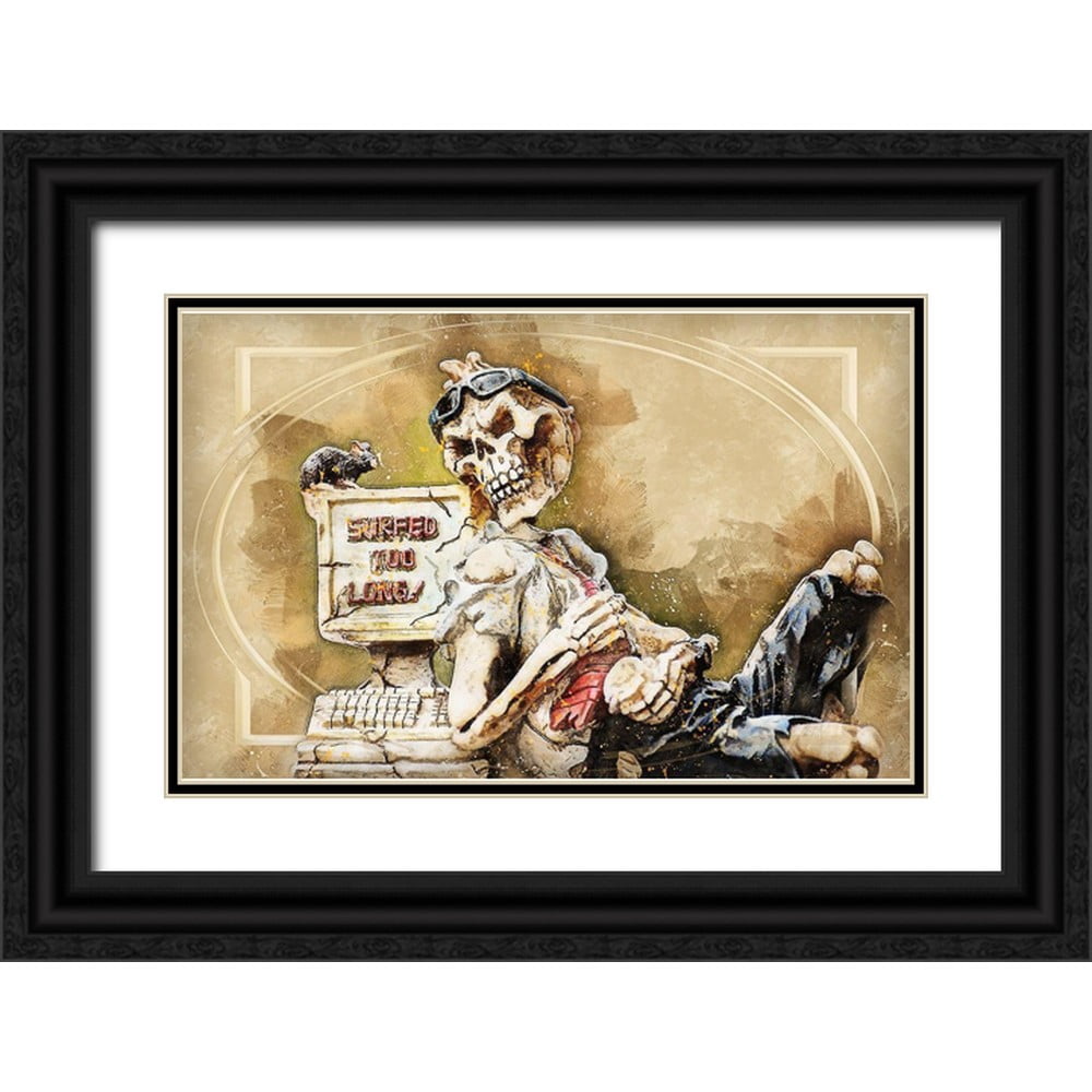 Bolokofsky, Ronald 32x22 Black Ornate Wood Framed with Double Matting ...