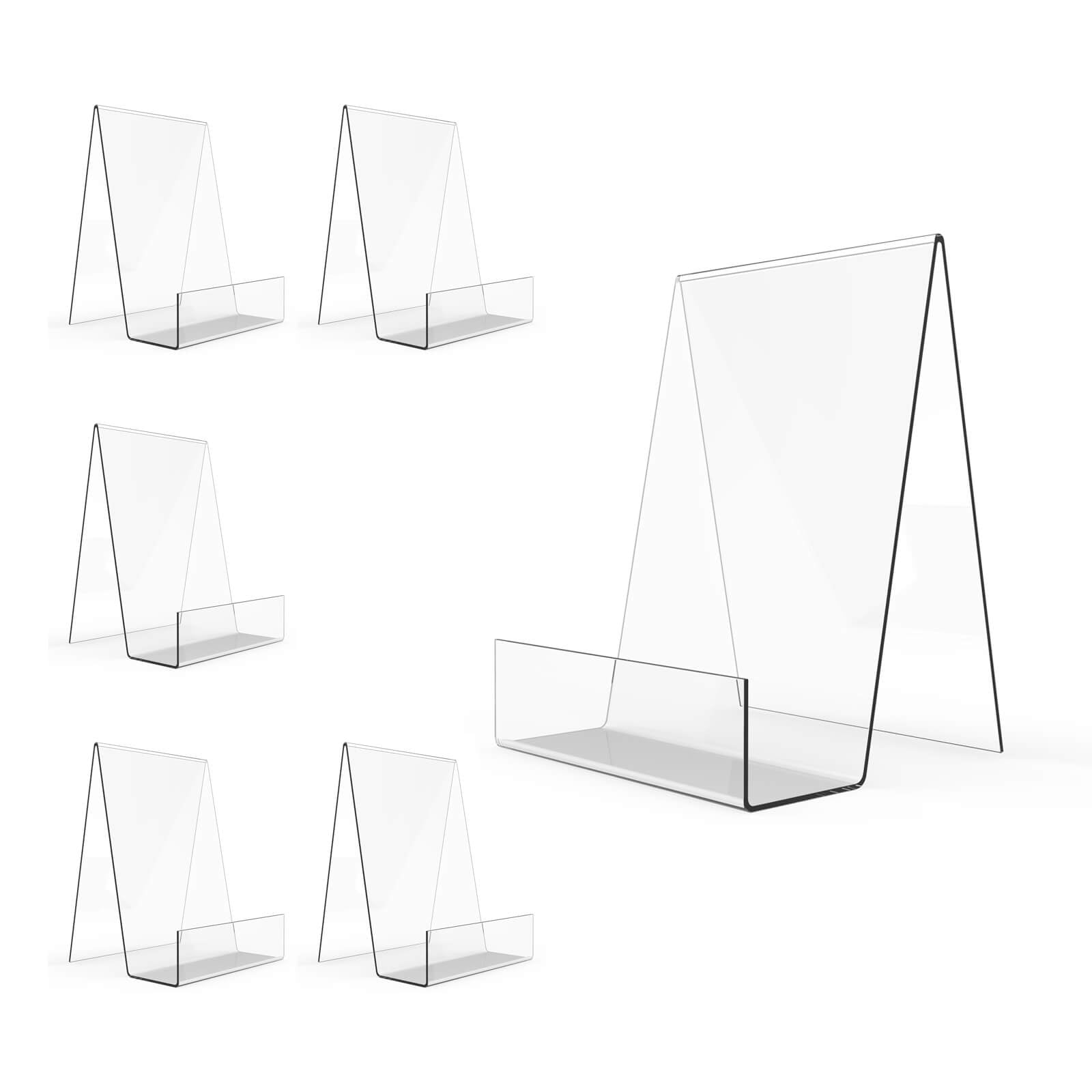 Boloyo Clear Acrylic Display Easel Book Stand for Home Office School, 6 ...