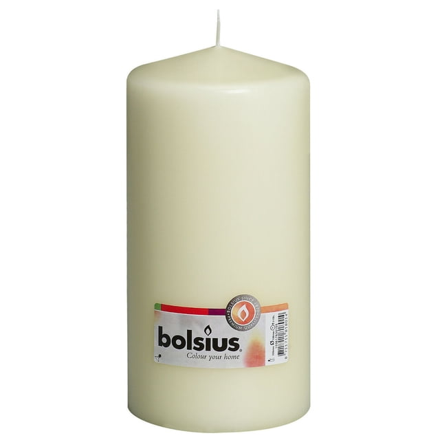 Bolsius 4 X 8" Ivory Large Pillar Unscented Decorative Candles for ...