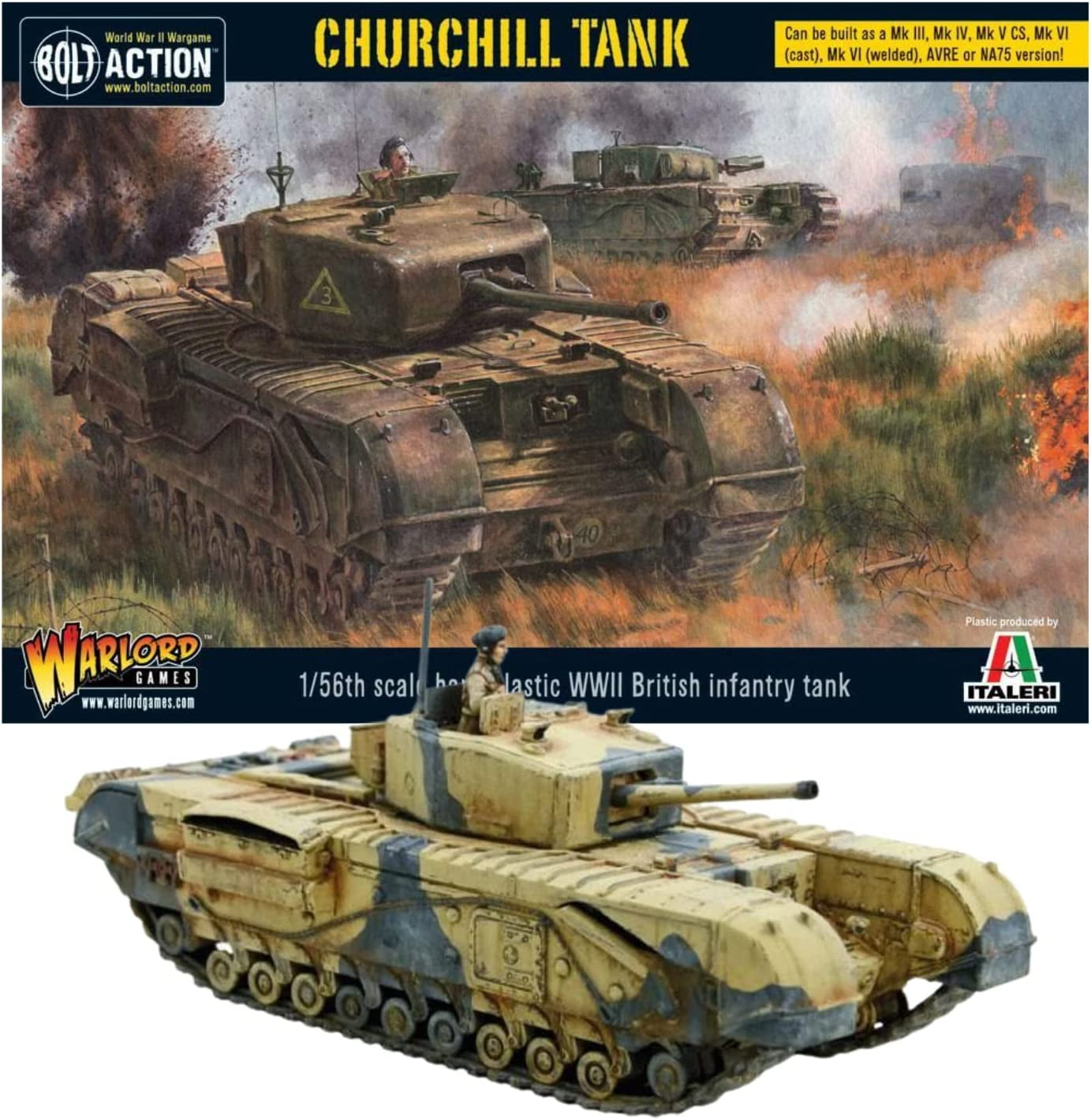 Bolt Action Miniatures - Warlord Games Churchill Tank British Army ...