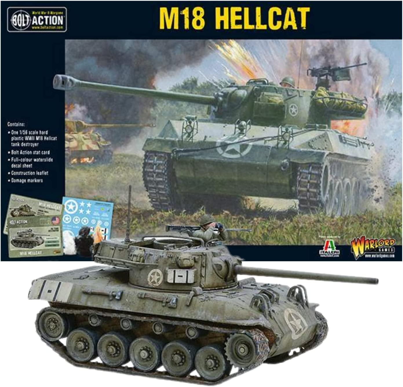 Bolt Action M18 Hellcat Tank Destroyer 1:56 WWII Military Wargaming ...