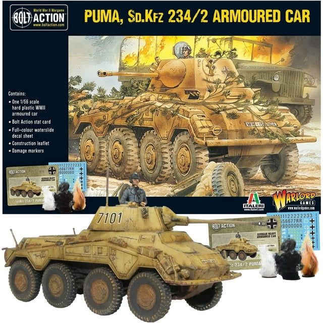 Bolt Action Miniatures - Warlord Games Puma Sd.Kfz 234/2 Armoured Car ...