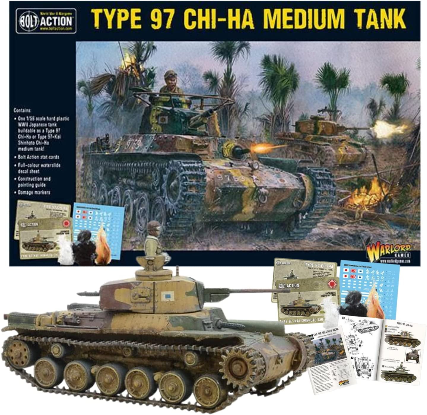 Bolt Action Miniatures - Warlord Games Type 97 Chi-Cha Medium Tank ...