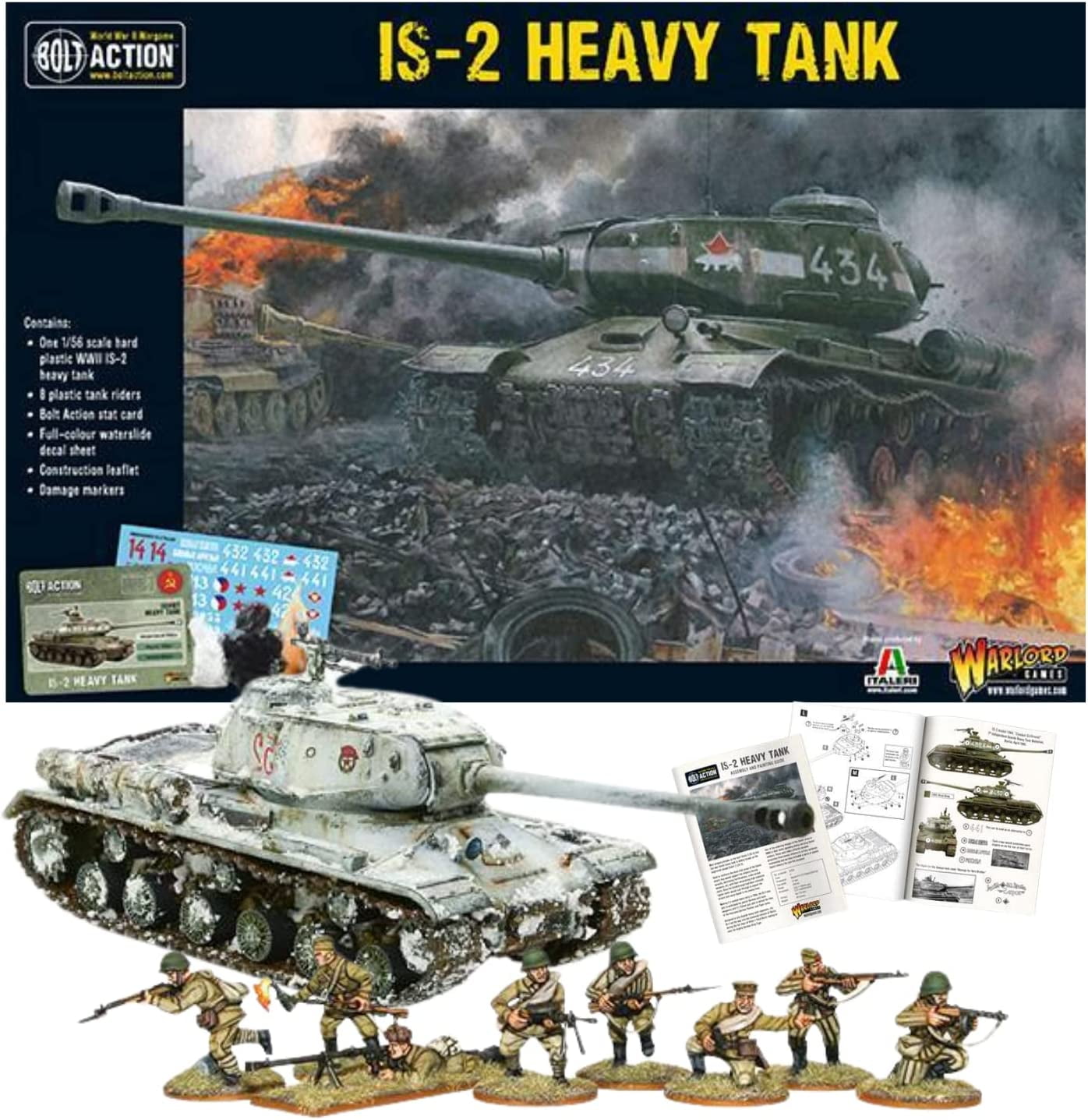 Bolt Action Miniatures - Warlord Games is-2 Heavy German Army Model ...