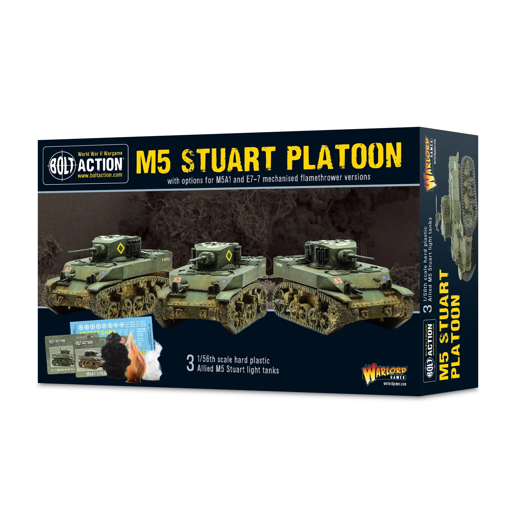 Bolt Action WWII M5 Stuart Platoon - Walmart.com