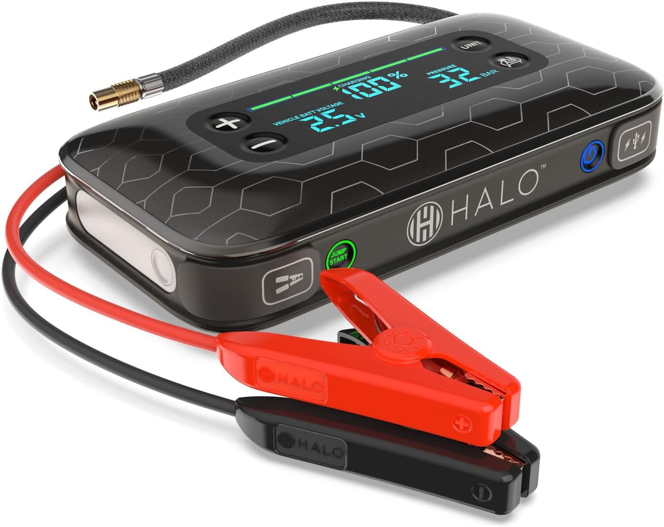 Bolt Air+ 1750 Portable Car Battery Jump Starter | 130 PSI Air ...