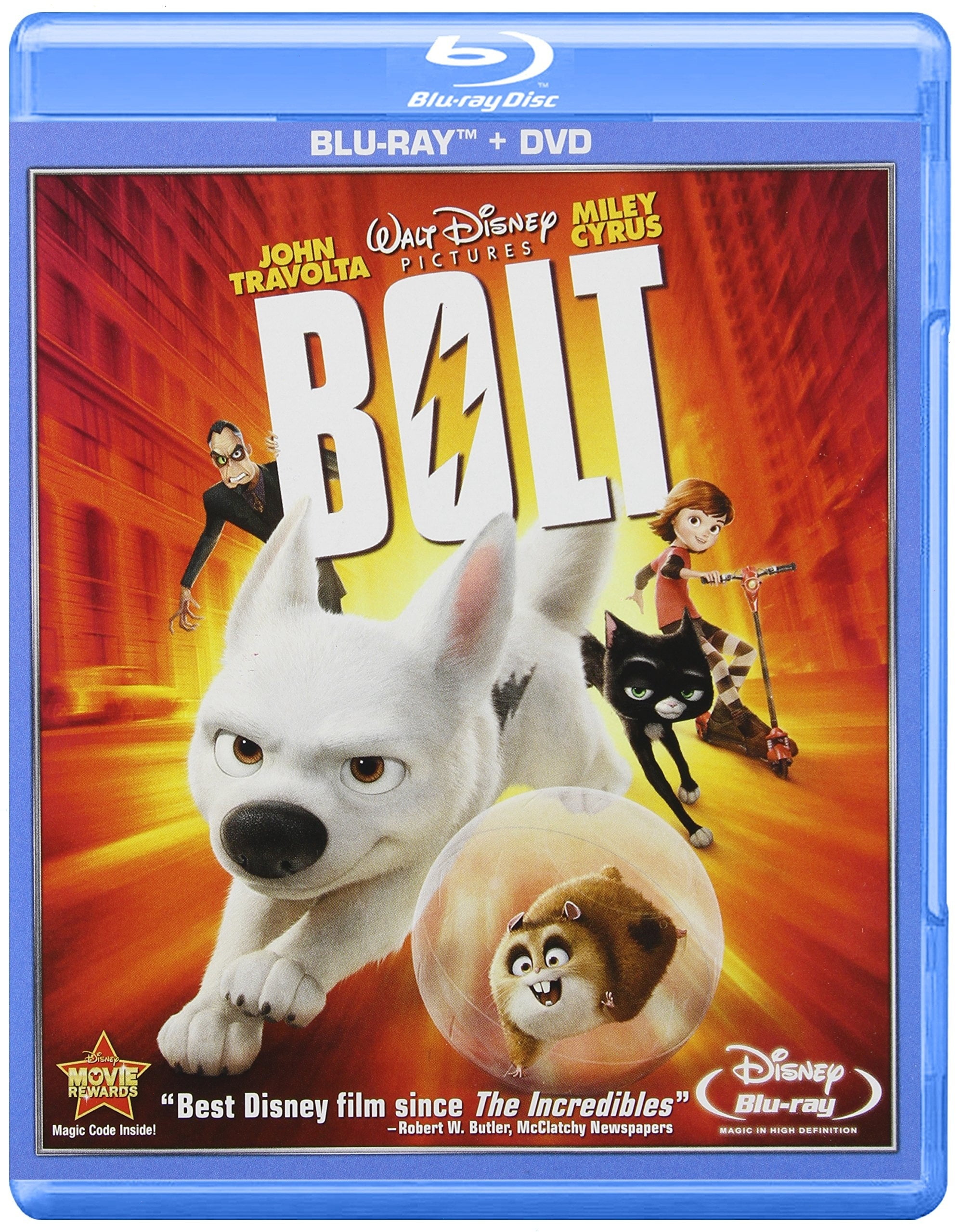 Disney's Bolt Movie: Blu-ray + DVD Widescreen Edition - Walmart.com