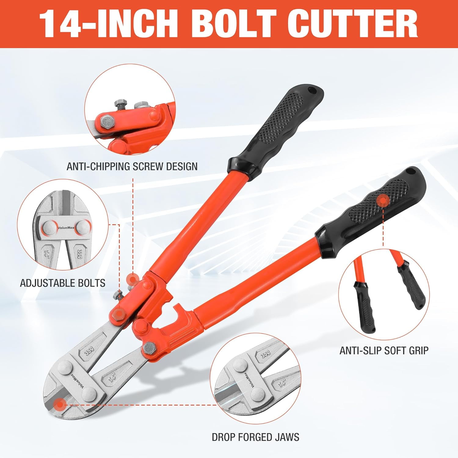 Bolt Cutter Pliers Set, 3-Piece Heavy Duty Bolt Cutters, 14" Bolt Cutter and Mini 8" Bolt Cutter ...