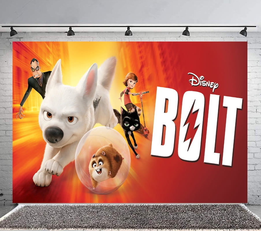 Bolt Dog Backdrop Banner Party Supplies Poster Movie Theme Background ...