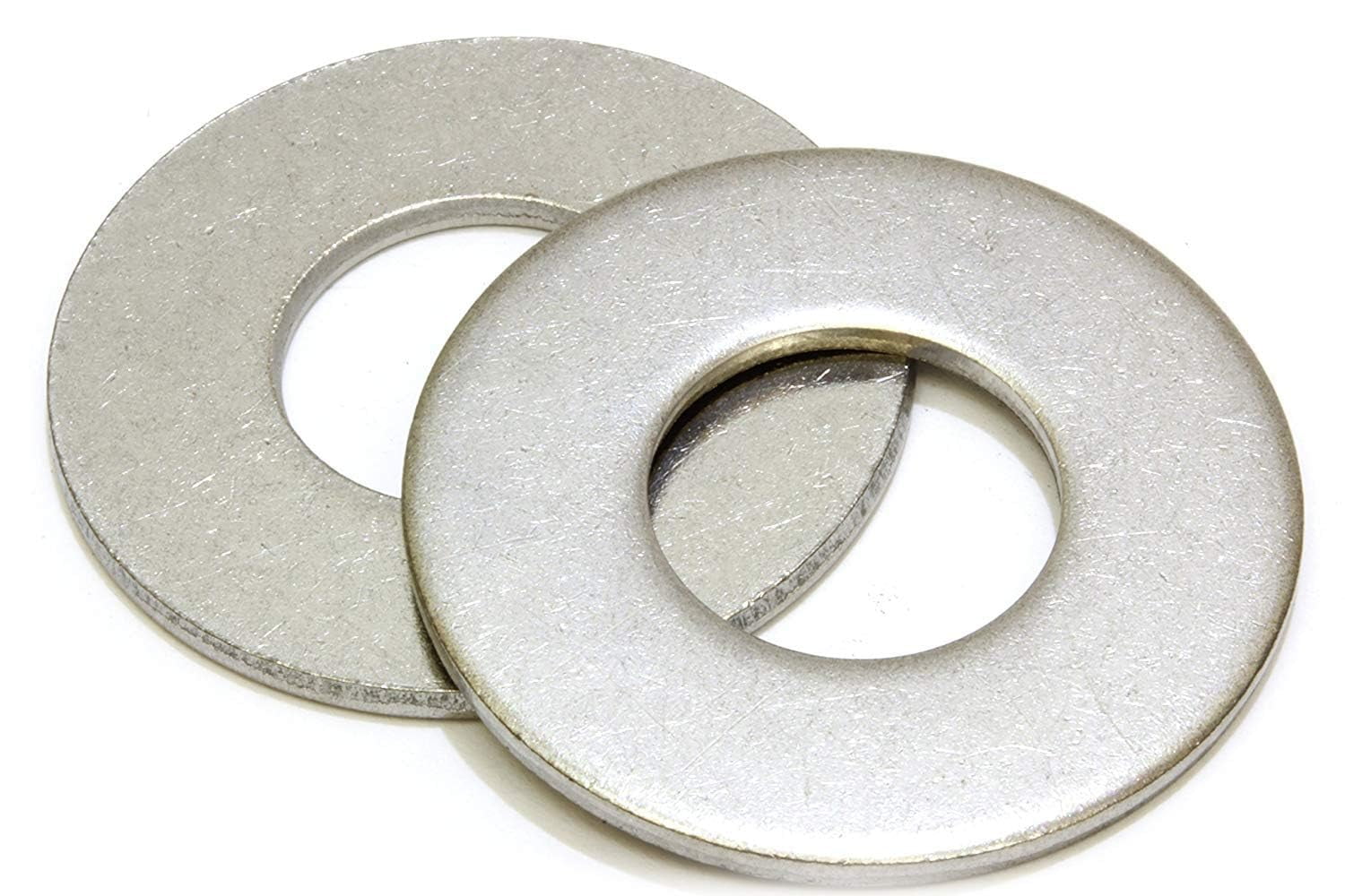 Bolt Dropper 1/2" Stainless Flat Finish Washer, 1-1/4" Outside Diameter ...