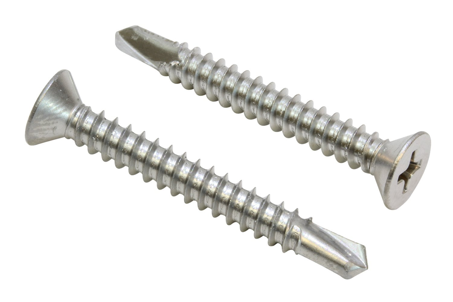 Bolt Dropper #10 X 1-1/2'' Stainless Flat Head Phillips Self Drilling ...