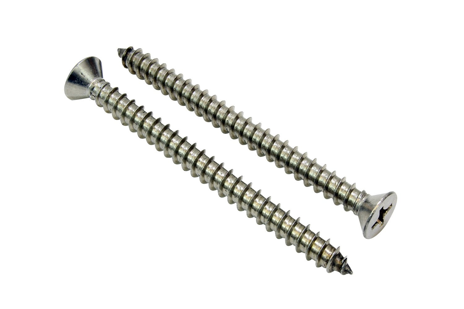 Bolt Dropper #14 X 3'' Stainless Steel Flat Head Phillips Wood Screw ...