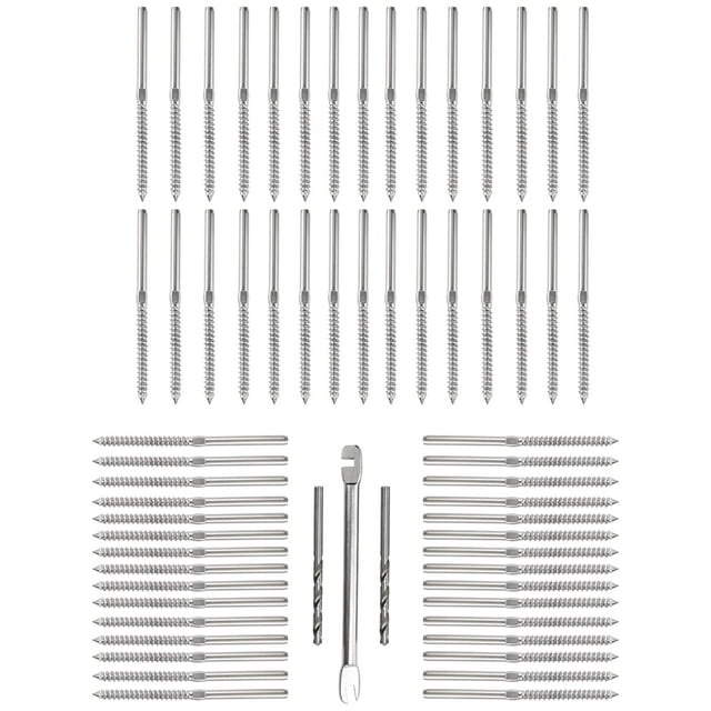 Bolt Dropper Cable Railing Hardware Swage Lag Screws - Stainless Steel ...