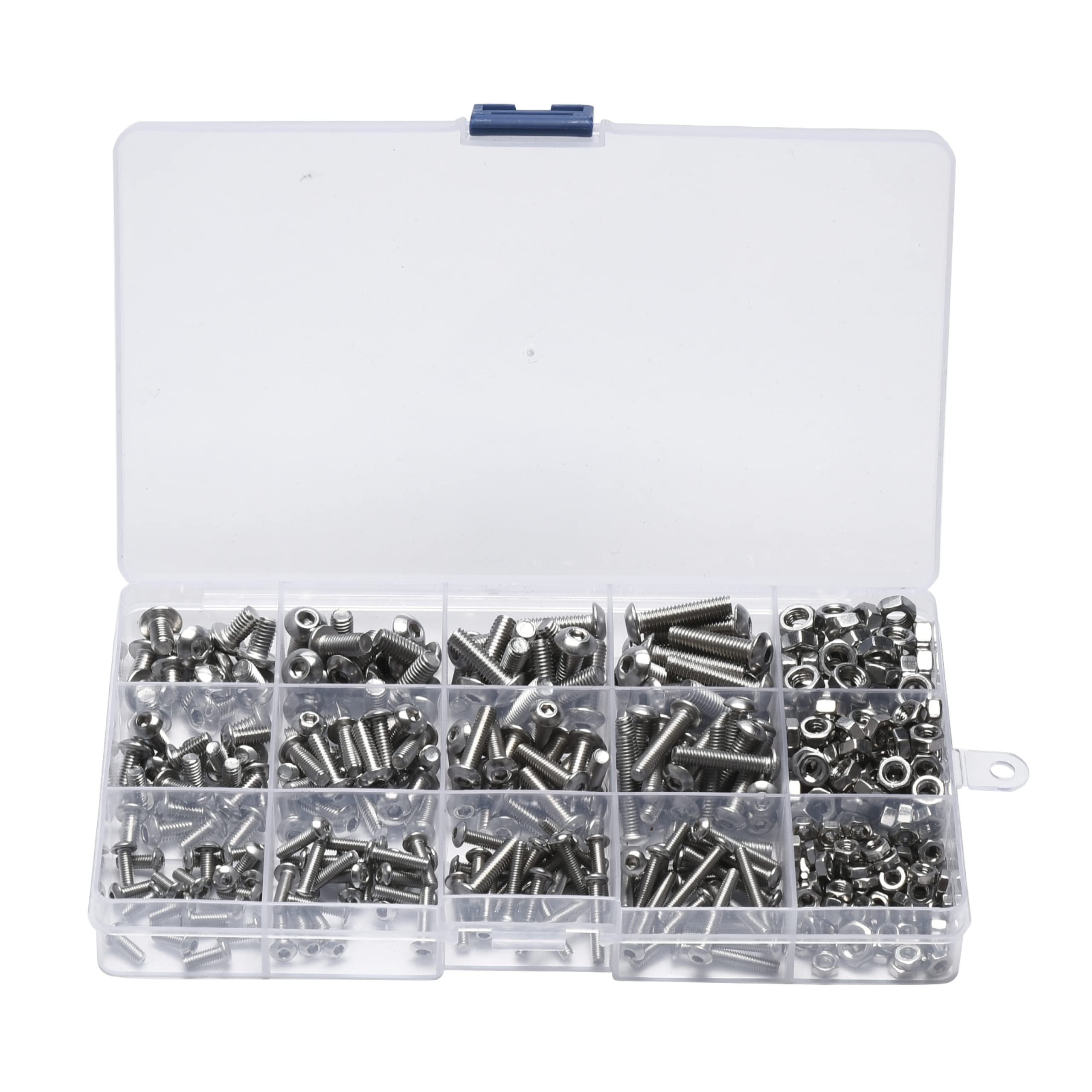 Bolt Dropper Hardware Machine Screws, Nuts & Washers Assortment Kit ...