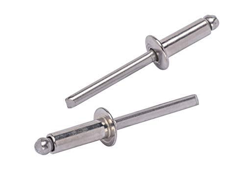 Bolt Dropper Rivets, Stainless Steel 3/16" x 1/4" Inch (100 Pack), Gap ...