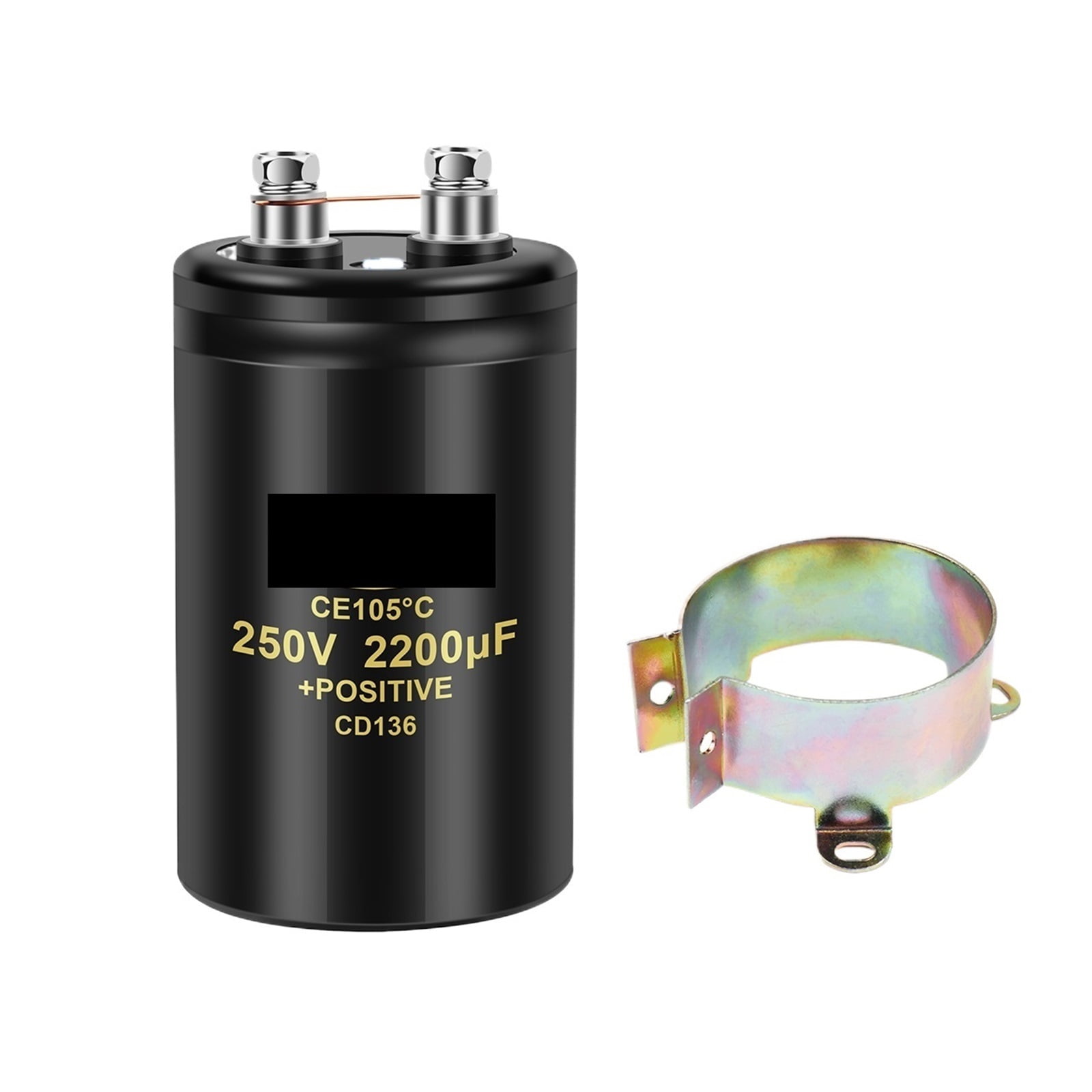 Bolt Electrolytic Capacitor 250V2200UF 50x80mm CD136 Screw Capacitors ...