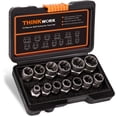 THINKWORK TW6008 13-Piece Bolt & Nut Remover, Impact Extractor Set ...
